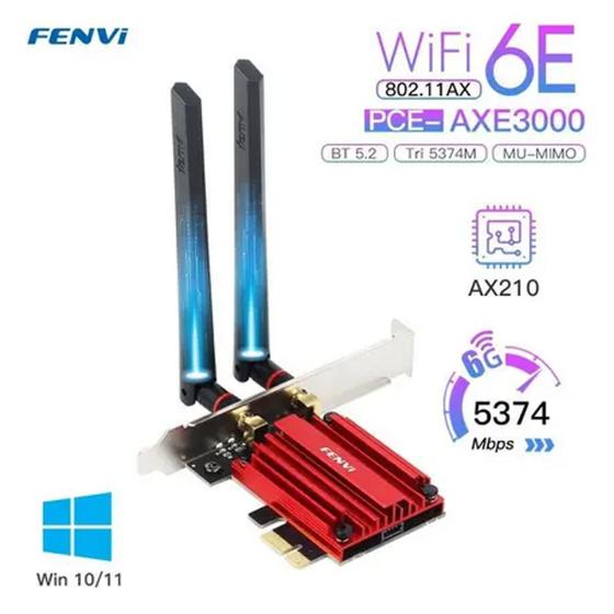 Adaptador Wifi 6e Fenvi Ax3000 Wifi 6 Ax Bluetooth 5 - DiegoEletro ...