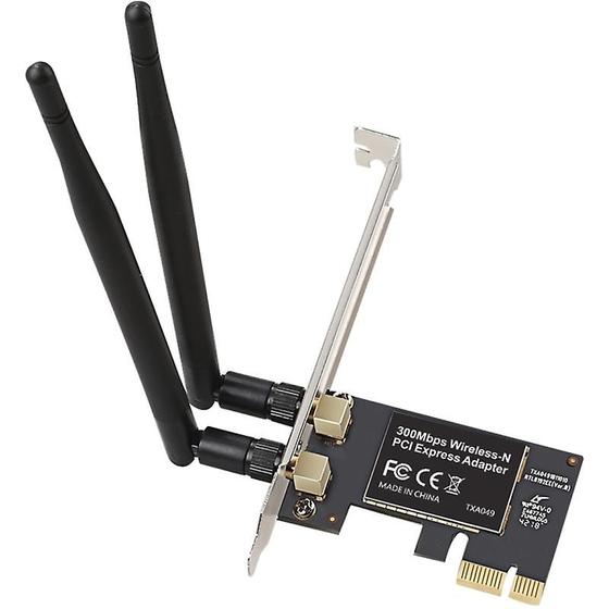 Adaptador WiFi PCI Express 300Mbps Realtek 8192 TXA049 - Placa de Rede ...