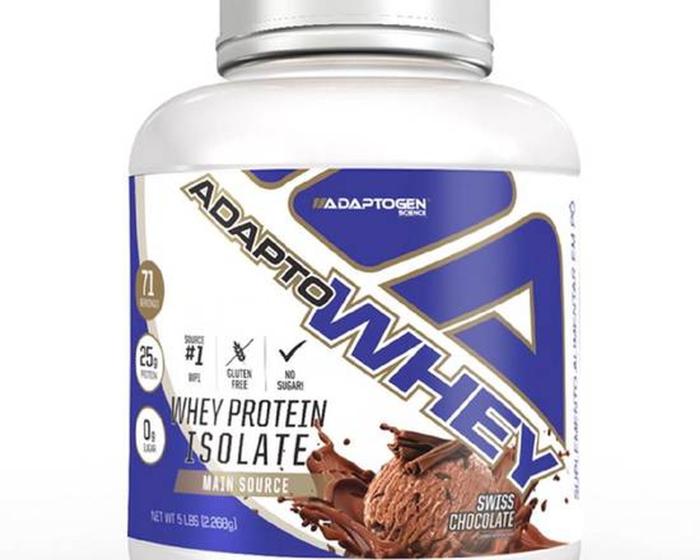 Adapto Whey Chocolate 5lbs (2270kg) Adaptogen Science - Whey Protein ...