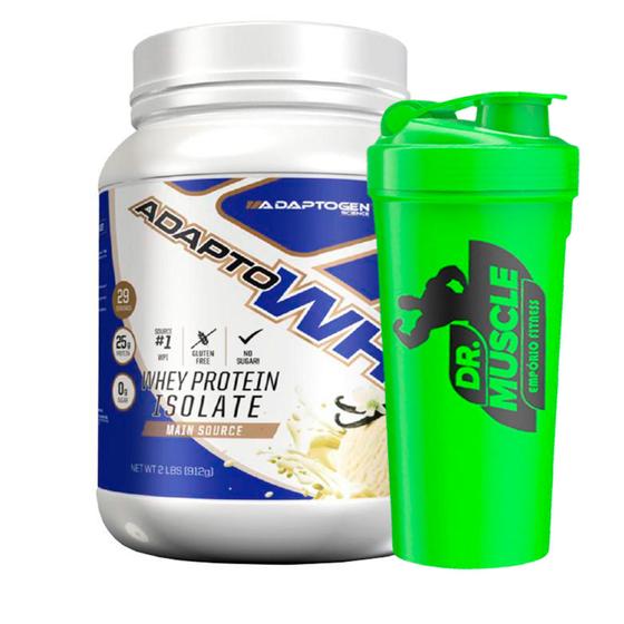 Adapto Whey Protein Isolate 912g Diversos Sabores - Adaptogen Science ...