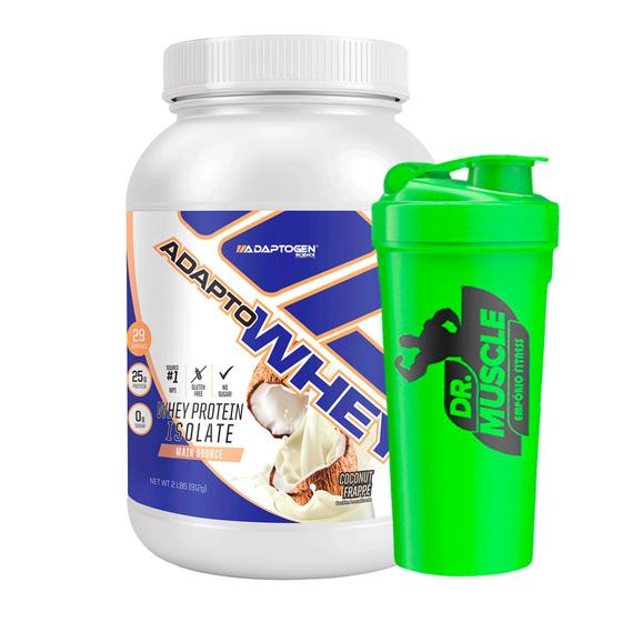 Adapto Whey Protein Isolate 912g Diversos Sabores - Adaptogen Science ...