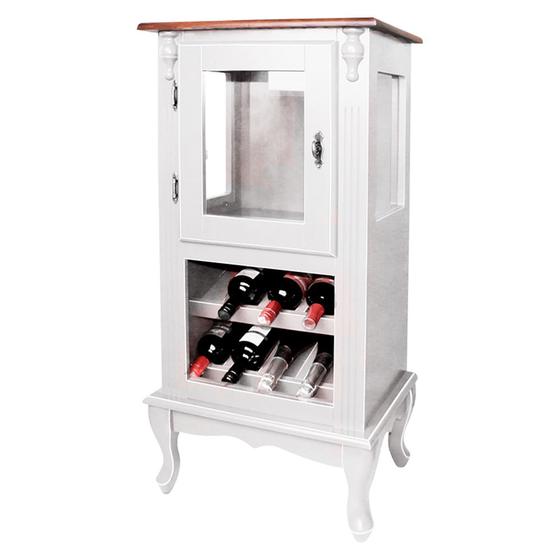 Adega de Vinho de Madeira Antique Luís XV com Porta de Vidro - 722 - Meyer - Adega de Vinho ...