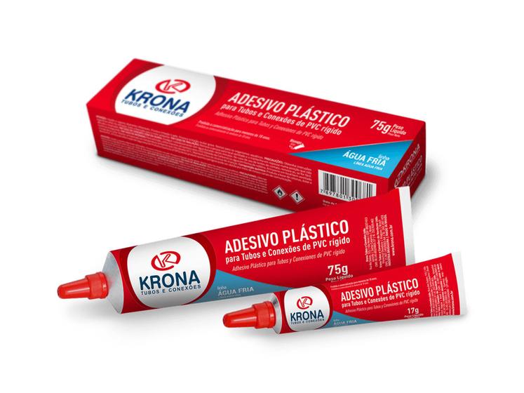 Adesiva P/ Pvc 75g - Krona Linha Agua Fria - Acessórios para Solda ...