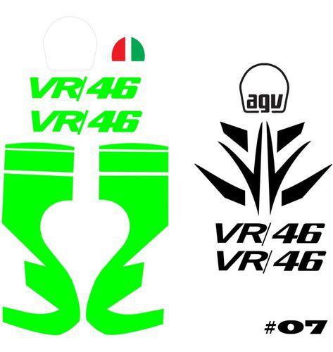 Adesivo capacete agv vr/46 mod 07 - Capacetes de Moto - Magazine Luiza