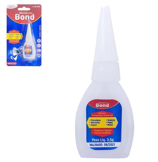 Adesivo / Cola Instantanea Multiuso Bond 3,5G Na Cartela - Western ...