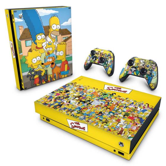 Adesivo Compatível Xbox One X Skin - The Simpsons - Pop Arte Skins ...