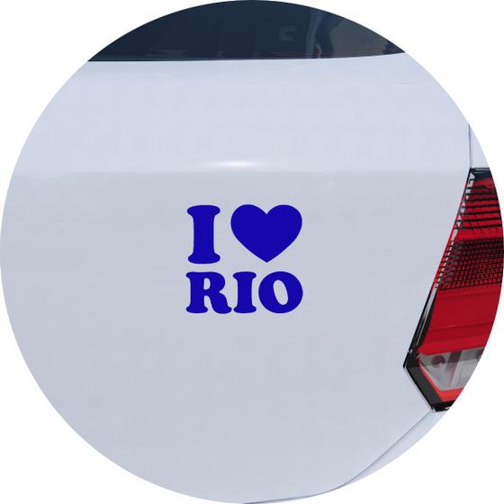 Adesivo de Carro Eu Amo Rio De Janeiro - I Love Rio - Melhor Adesivo ...
