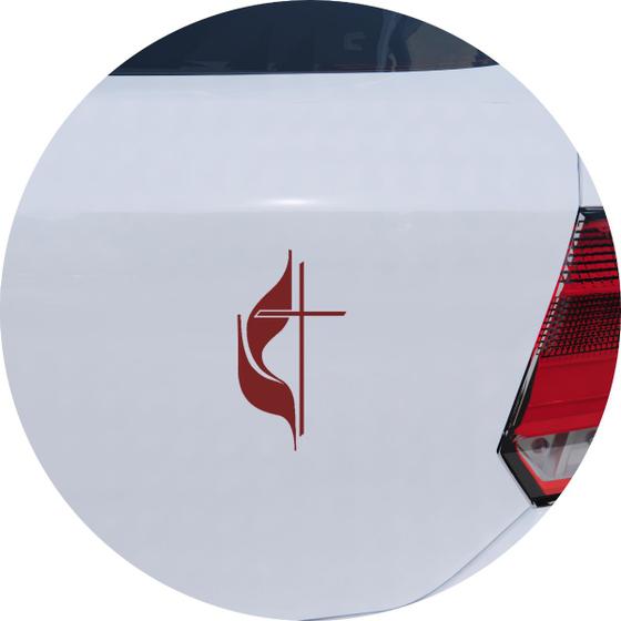 Adesivo de Carro Igreja Metodista Símbolo - Cor Vinho - Melhor Adesivo ...