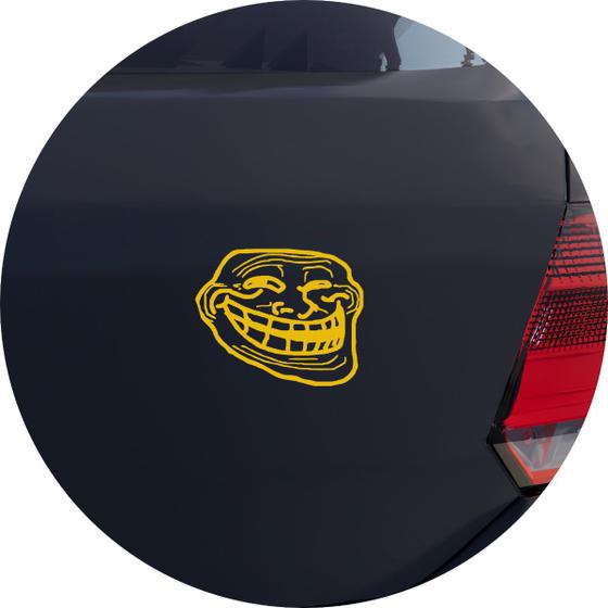 Adesivo de Carro Troll Face Meme - Melhor Adesivo - Acessórios para ...