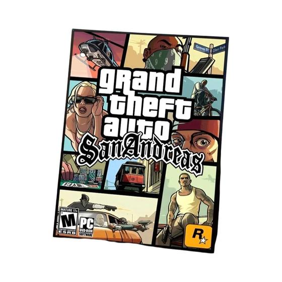 Adesivo De Papel Kraft Retrô Vintage GTA 5 Grand Theft Auto DIY Room ...