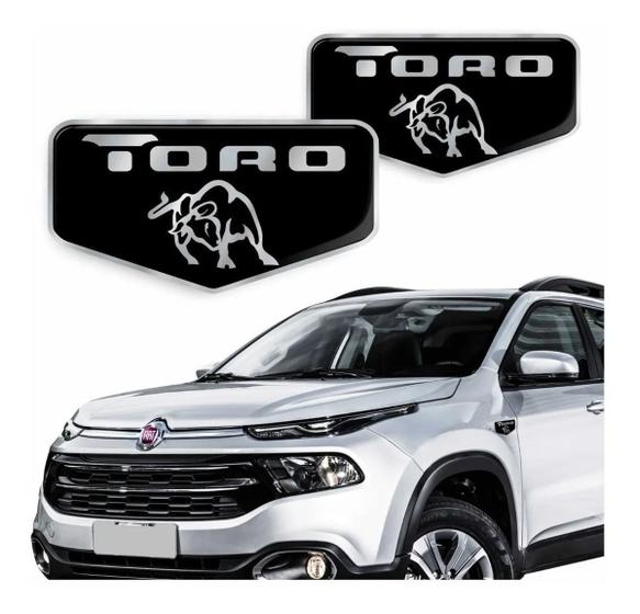 Adesivo Emblema Brasão Fiat Toro Lateral Resinado 2016/2020 - Resitank ...