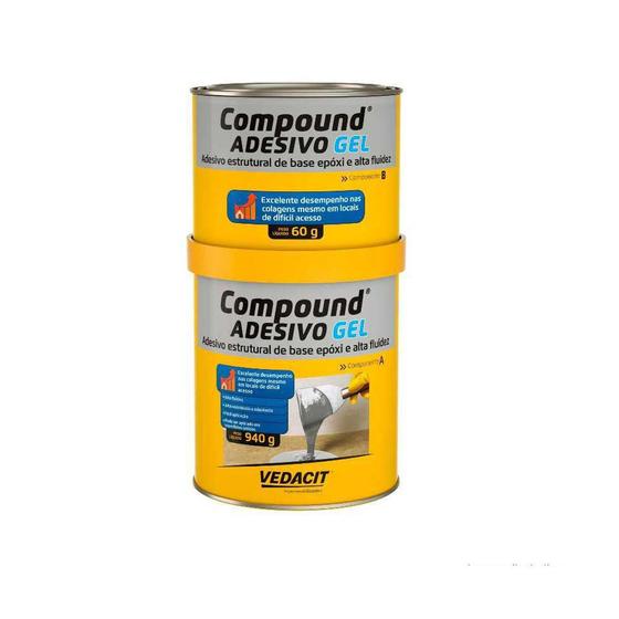 Adesivo Estrutural Compound Gel 1Kg Vedacit - Adesivos - Magazine Luiza