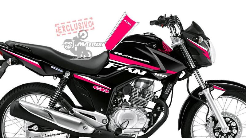 Adesivo Fan 150 25 Anos Edição Especial Kit Completo - Adesivos Matrix ...