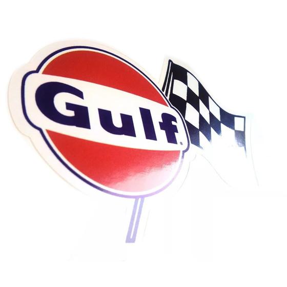 Adesivo Gulf Bandeira Quadriculada Checkered Flag Sticker - Adesivo ...