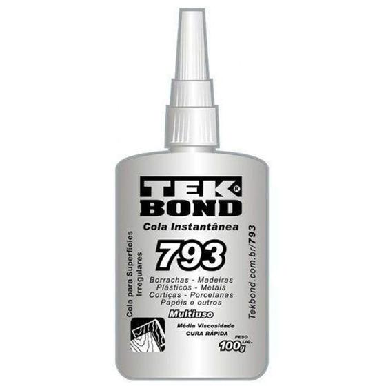 Adesivo Instantâneo 793 100G - TEKBOND - TEK BOND - Cola Instantânea - Magazine Luiza