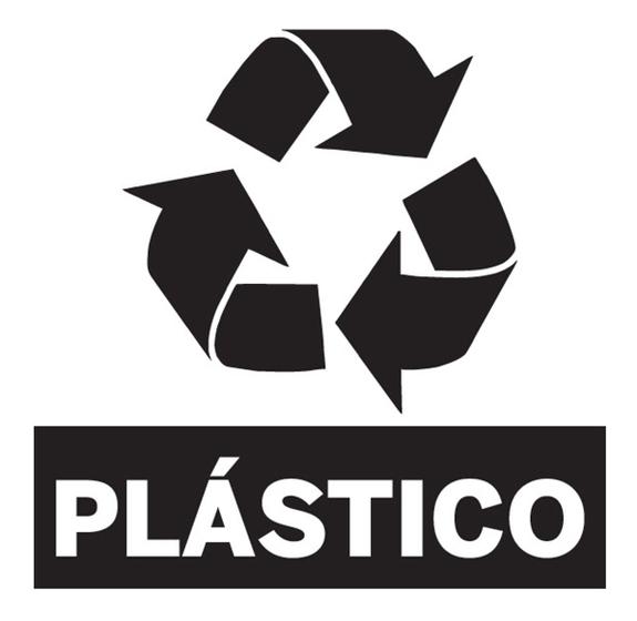 Adesivo para Lixeira Plástico Coleta Seletiva Identificação para Lixo e ...