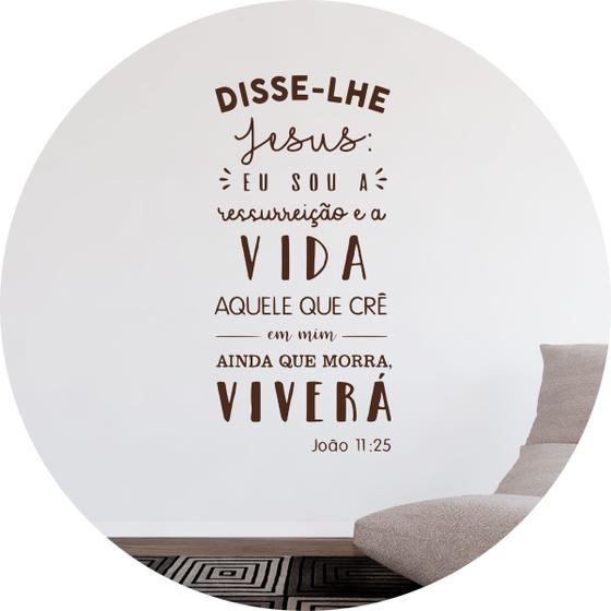 Adesivo Parede Sala Versículo João 11:25 Crê Em Mim Viverá - Melhor Adesivo - Adesivo de Parede ...