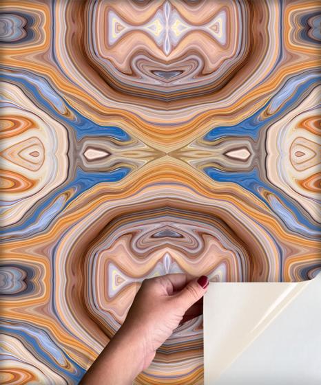 Adesivo Piso Lavável Chão Marmore Cozinha Marte Impermeável ...