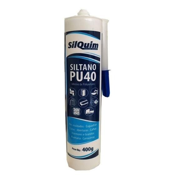 Adesivo Silicone Selante Pu 40 Poliuretano Cinza Silquim - Adesivos ...