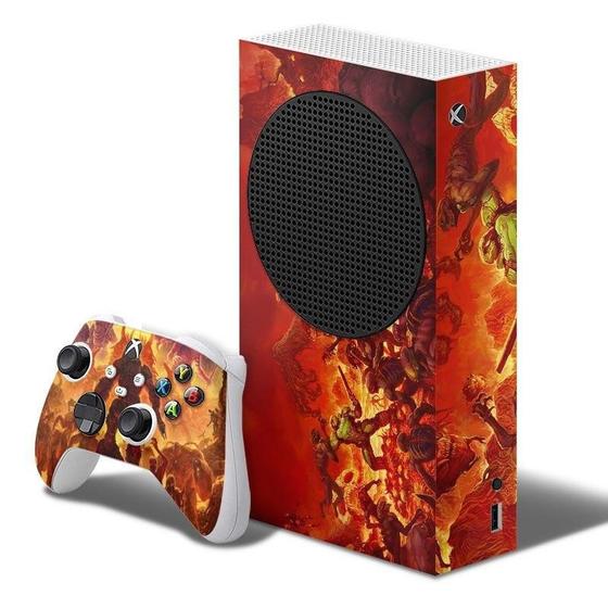 Adesivo Skin Xbox Series S E Dois Controles Doom Ethernal B1 - Skin ...