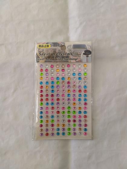 Adesivo strass metálico 4mm pequeno - Kit - Adesivo Strass - Magazine Luiza