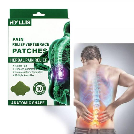 Adesivo Terapêutico Kit 10 Adesivos Alivio Dor Na Lombar - Hyllis - Produtos Ortopédicos ...