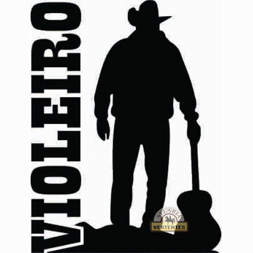 Adesivo Violeiro SV2076 - Preto - Selaria Vertentes - Adesivo de Parede ...