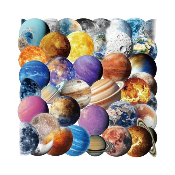 Adesivos De Sonho Da Estação Espacial Do Planeta 50 Peças Adesivos ...