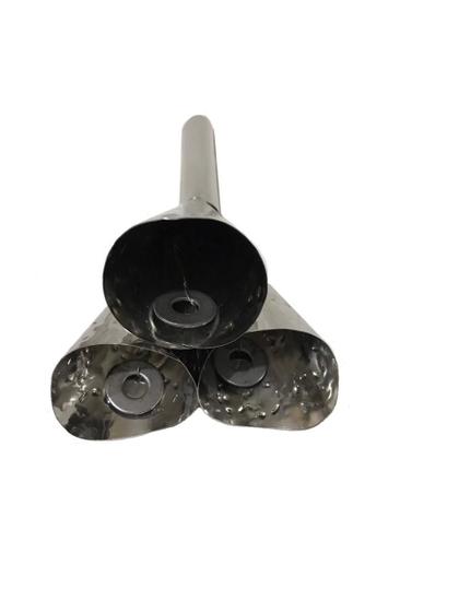 Adja De Aço Escovado 3 Bocas Umbanda E Candomblé Africano - Oba Ogun ...