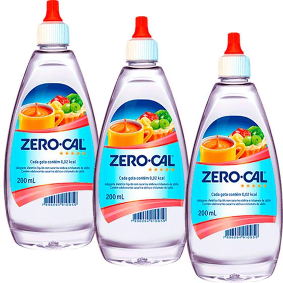 Adoçante Zero-Cal 200mL - Hypera Pharma (kit c/3) - Adoçante - Magazine ...
