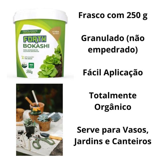 Adubo Fertilizante Forth Bokashi 250g Para Cultivo Planta ...
