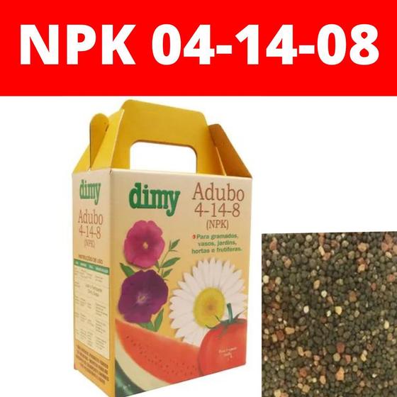 Adubo FERTILIZANTE NPK 04.14.08 GRANULADO 1KG - Dimy - Adubo para ...