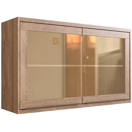 Aéreo Cozinha Modular 100% MDF Édez Une, 2 Portas 120 cm, Louro Freijó ...
