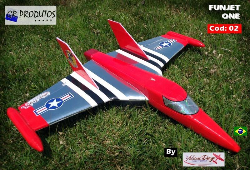Aeromodelo / Funjet One 86cm Cod 2 Lincado sem eletrônica - GR PRODUTOS ...