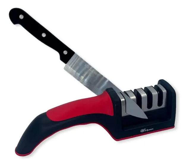 Afiador Amolador De Facas 4 Opções De Afiar Profissional Base ...