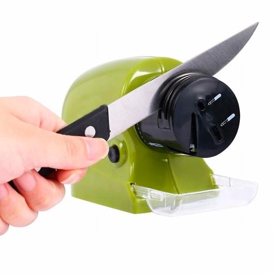 Afiador elétrico multifuncional portátil ideal para facas de cozinha e ...