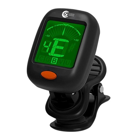 Afinador De Violão Digital Nucleo Custom Sound Cromático CS4 Preto ...