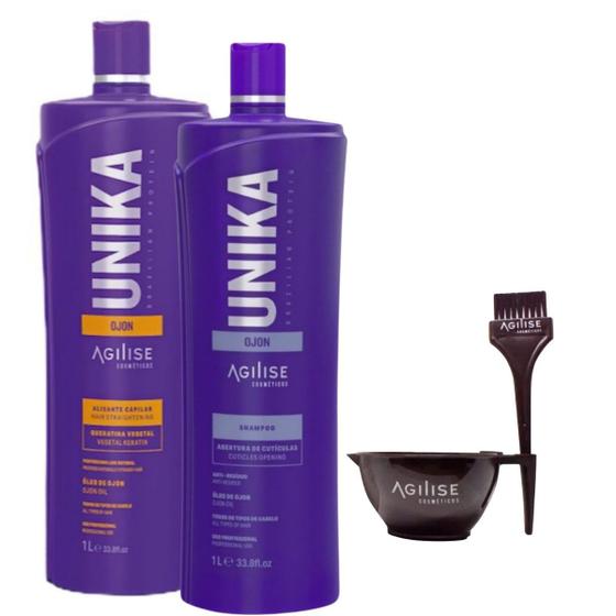 Agilise Unika Ojon Progressiva 1L + Shampoo Anti Residuo 1L - Shampoo ...