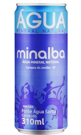 Agua Minalba sem GAS Lata 12X310ML - Minalba Brasil - Água Mineral ...