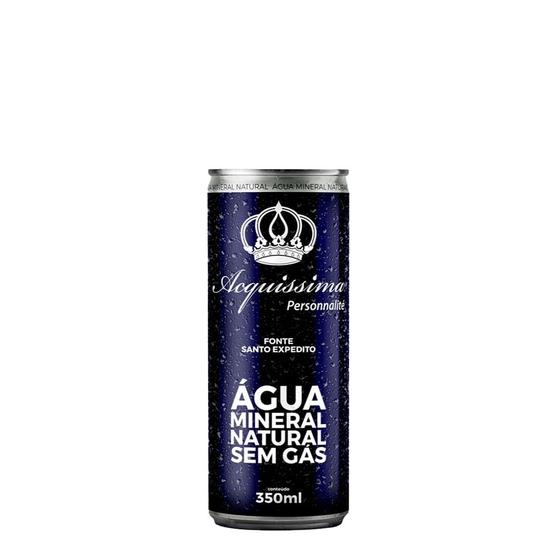Água Mineral Natural Sem Gás Lata Acquíssima 350ml - Acquissima - Água ...