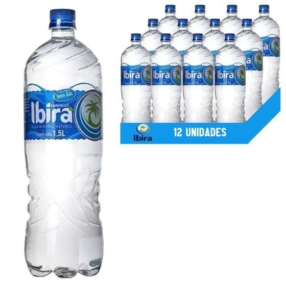 Água Mineral Sem Gás IBIRÁ Ph 10,24 1,5L (12 unidades) - Águas Prata - Água Mineral - Magazine Luiza