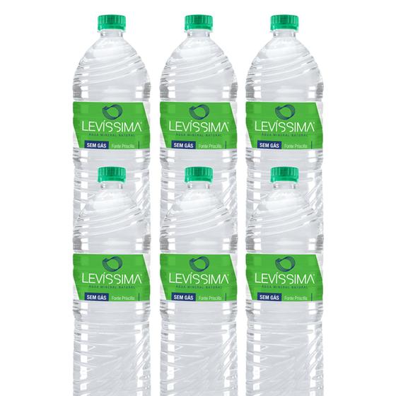 Água Mineral Sem Gás Levíssima 1,5Litros Fardo 6unidades - Água Mineral ...