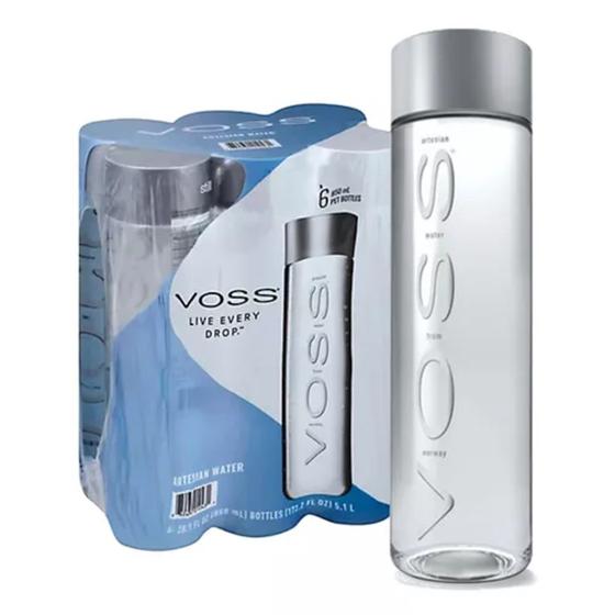 Água Mineral VOSS sem gás pet 500ml (6 garrafas) - Água Mineral ...
