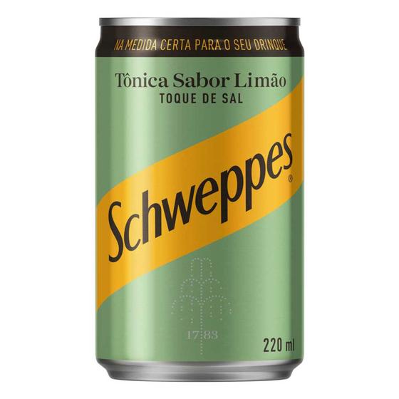 Água Tônica Schweppes Limão Toque de Sal 220ml - fardo com 6 unidades ...