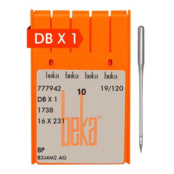 Agulha Beka Dbx1 Para Maquina Reta Industrial Cabo Fino 1738 - Levolpe - Agulha para Máquina de ...