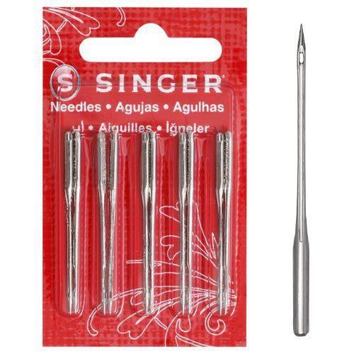 Agulha de Máquina Singer 2020 Ponta Seta - 10 Unidades - Agulha para ...