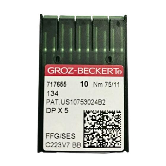 Agulha Máquina Costura Reta Industrial Cabo Grosso DPx5 Nº11/12/14 Groz ...