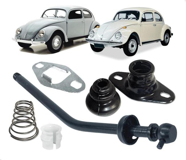 Alavanca De Câmbio Fusca Com Bucha Chapa Guia Mola Cúpula - Lmkt ...