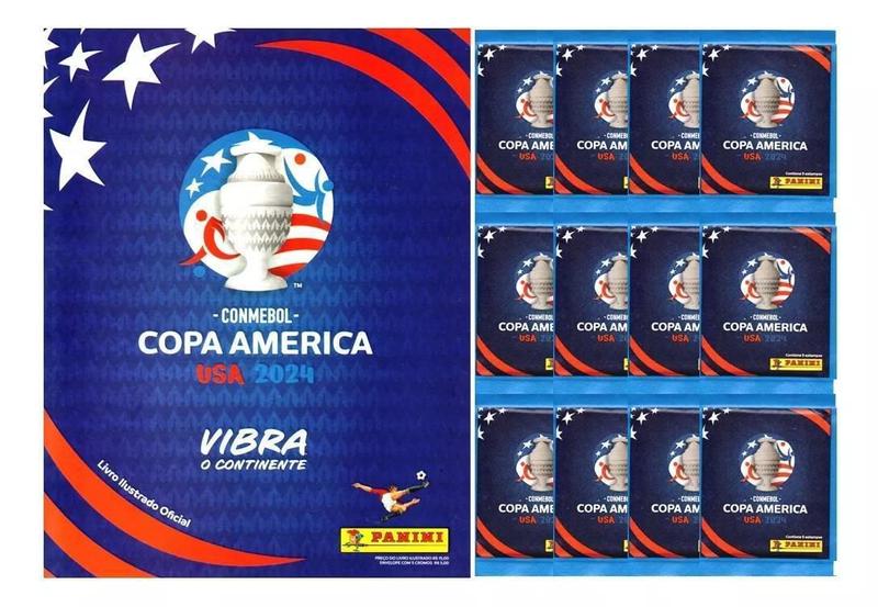 Álbum Completo Copa América Usa 2024 Capa Dura 430 Figurinha - Panini ...