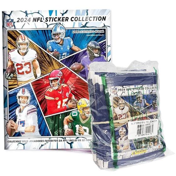 Álbum de Figurinhas NFL Kit Livro Ilustrado + 200 Figurinhas Futebol ...